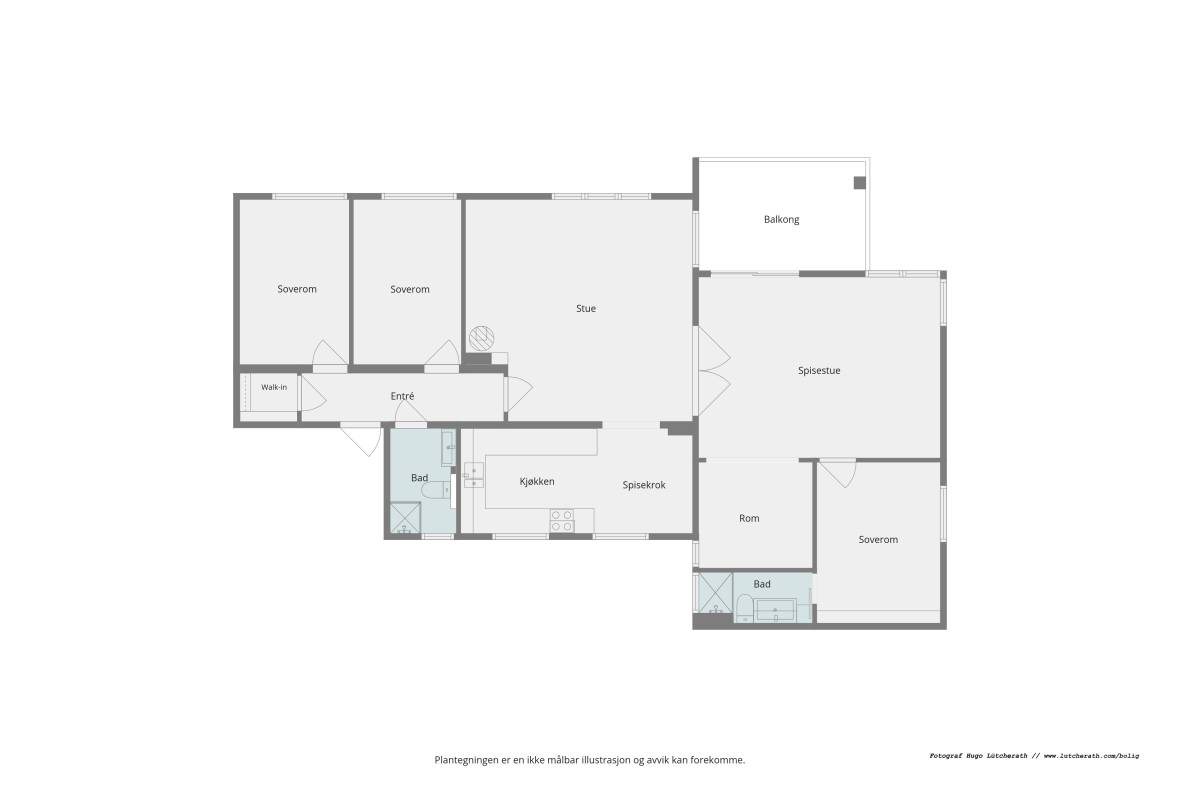 Nydelig 4-roms familieleilighet på 130 m² med solrik terrasse og ...